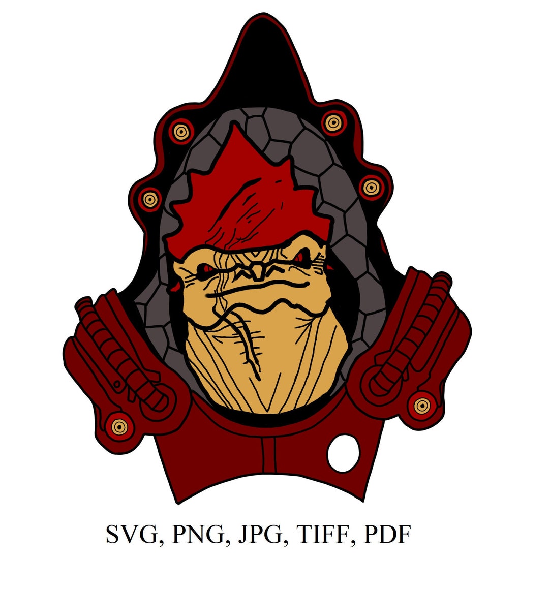 Mass Effect - Wrex SVG - Etsy