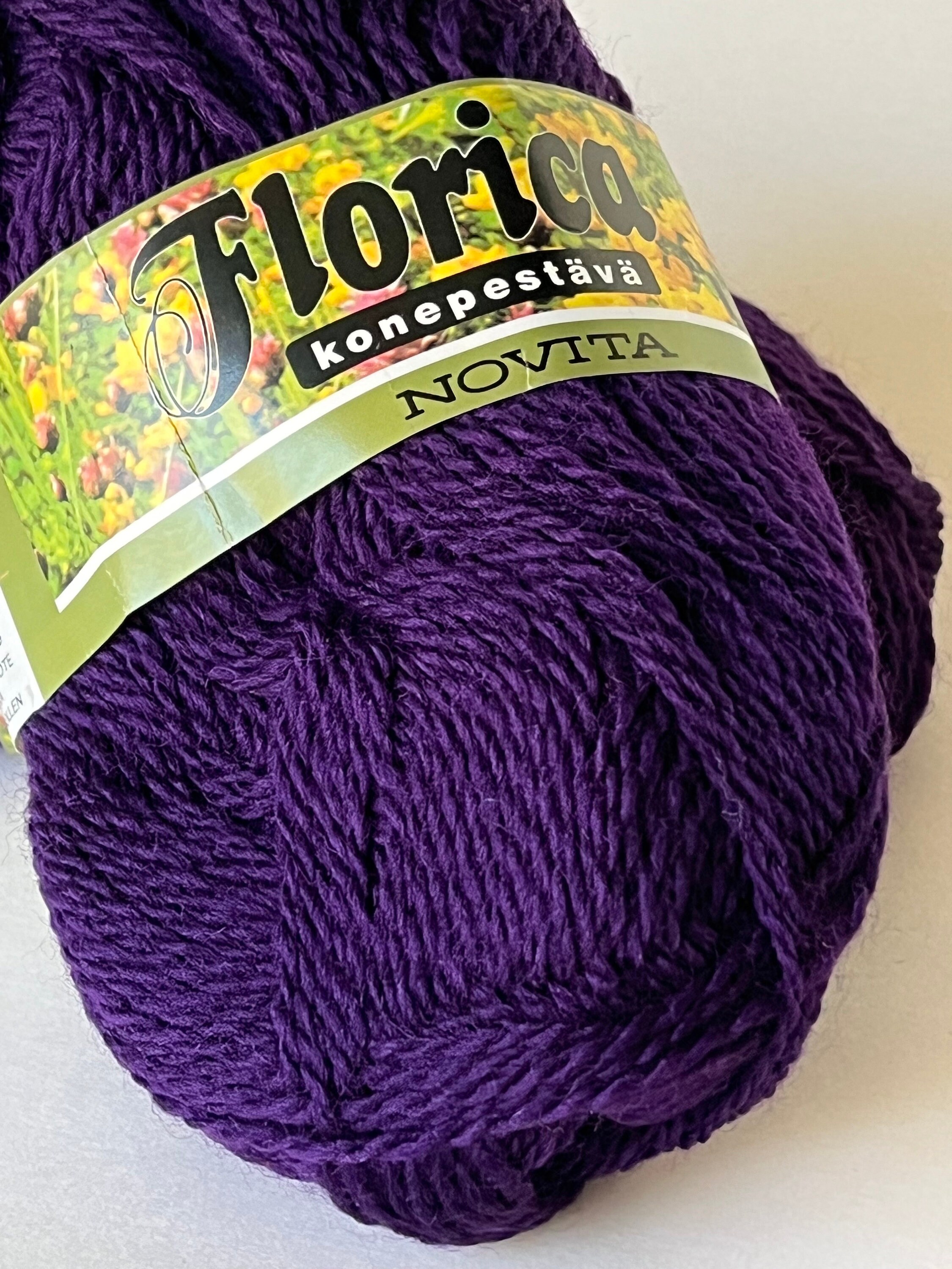 Novita Florica Wool Yarn Sport Weight Discontinued Purple - Etsy