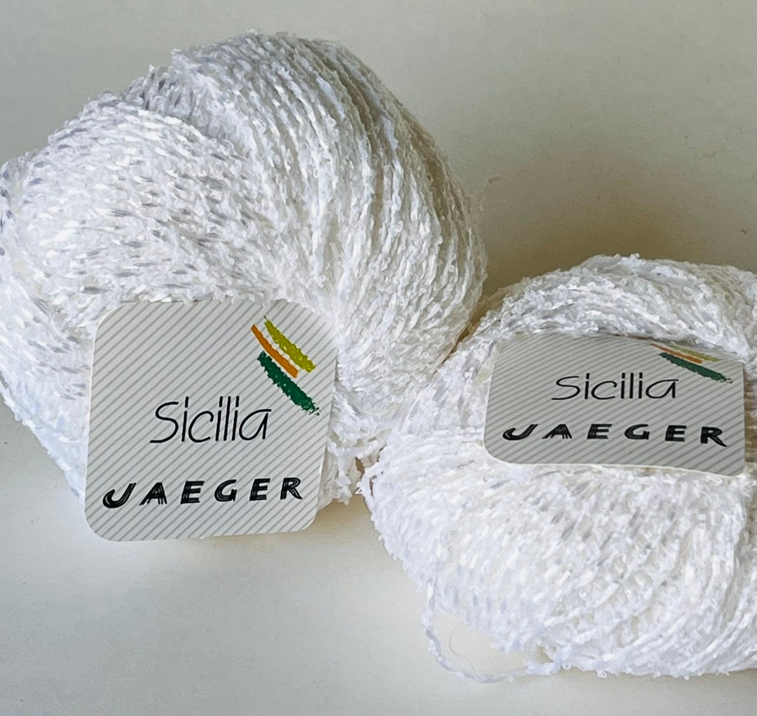 Jaeger Sicilia Yarn Discontinued White - Etsy