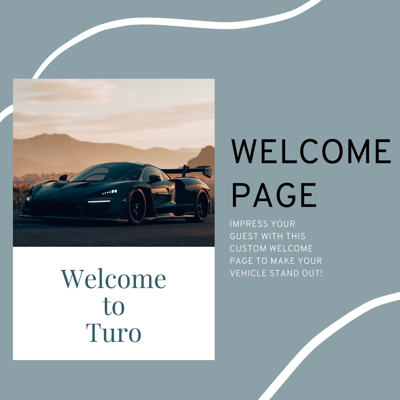 Turo Host Ultimate Welcome Guide for Guests Canva Template - Fully ...