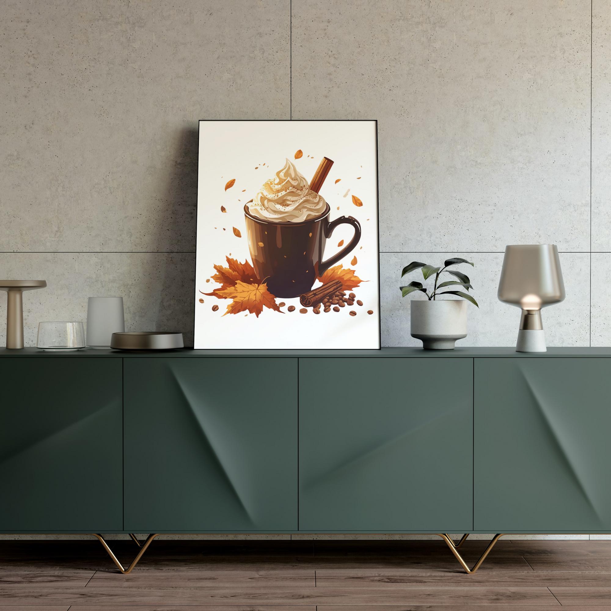 Fall Coffee Cup PNG, Autumn Clipart, Thanksgiving Design (digital ...