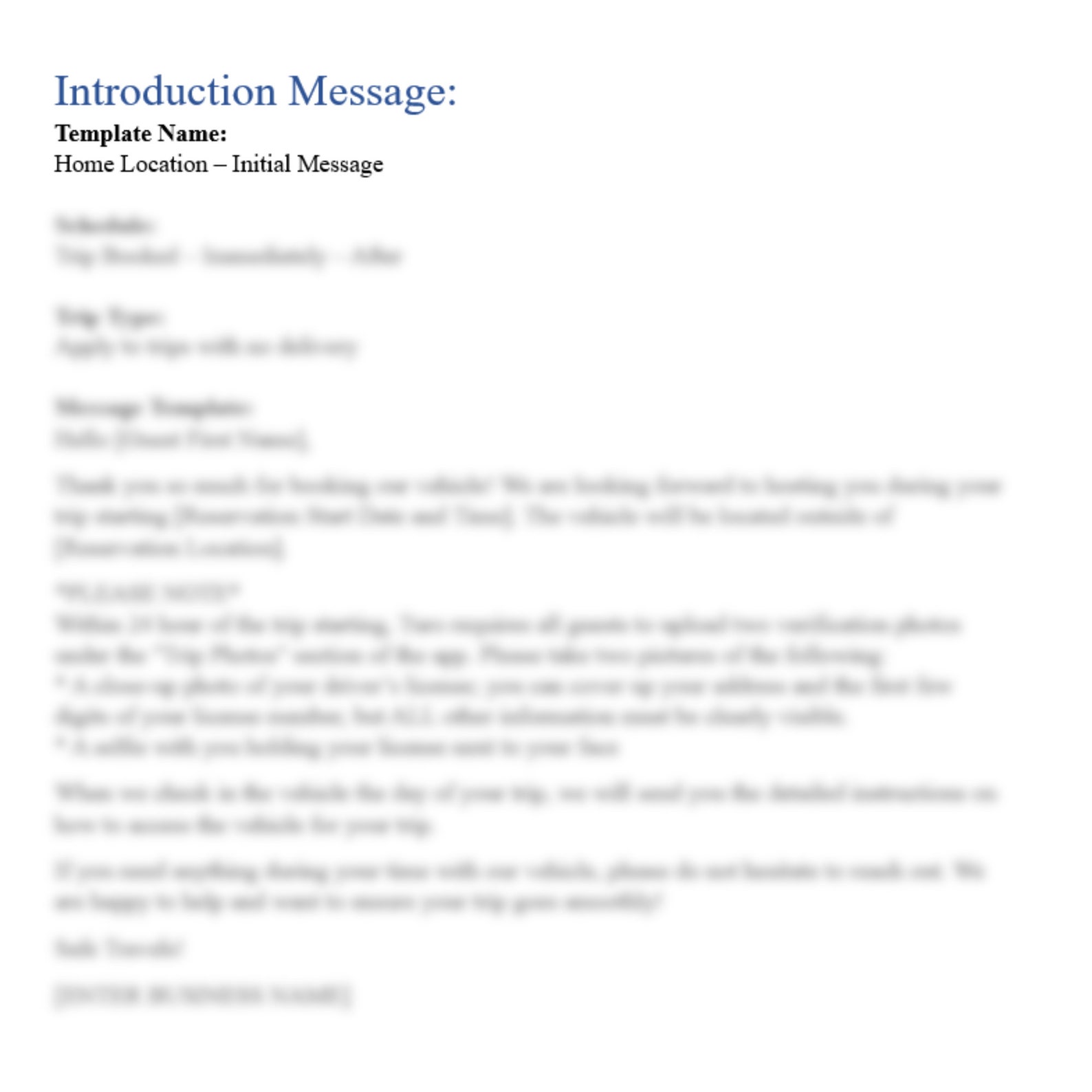 Turo Auto message Templates For Guests Rental Message Etsy Turo Auto message Templates For Guests Rental Message Etsy
