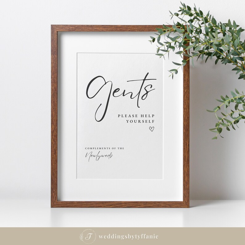 Bathroom Basket Sign for Wedding, Amenity Sign for Guests, Custom ...