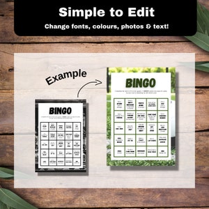 Bachelor Party Bucks Party Accessories Boys Night Bingo Template Stag ...