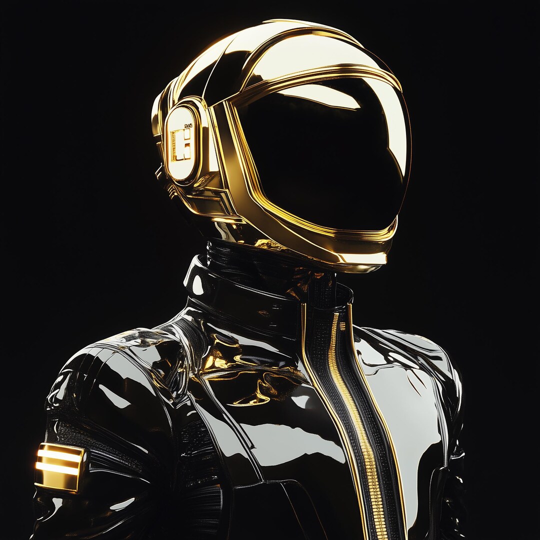 Uturistic AI Sci-fi Daft Punk-inspired Digital Art Instant Download - Etsy