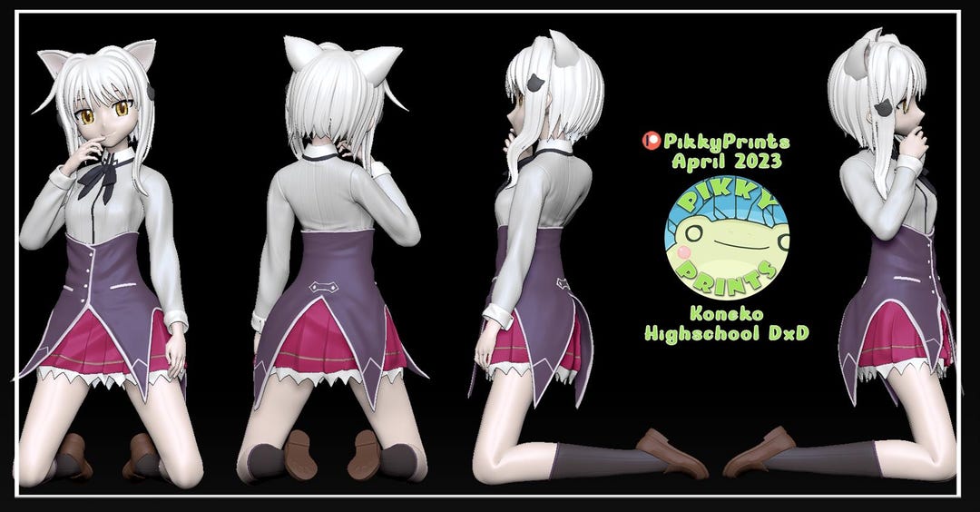 Life-size Koneko Toujou - High School Dxd - 3D Print Figure - Etsy