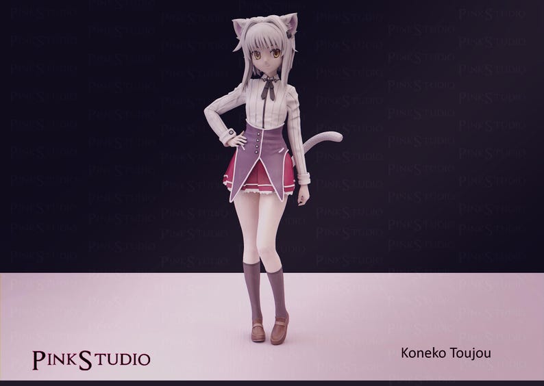 Koneko Toujou - High School Dxd - 3D Print Figure - Etsy
