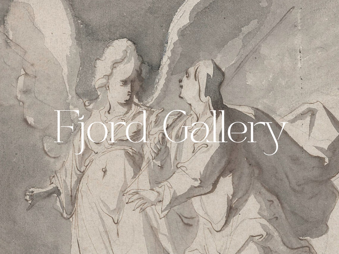 Printable Angel Pencil Drawn Sketch Art Antique Gothic Wall Decor ...