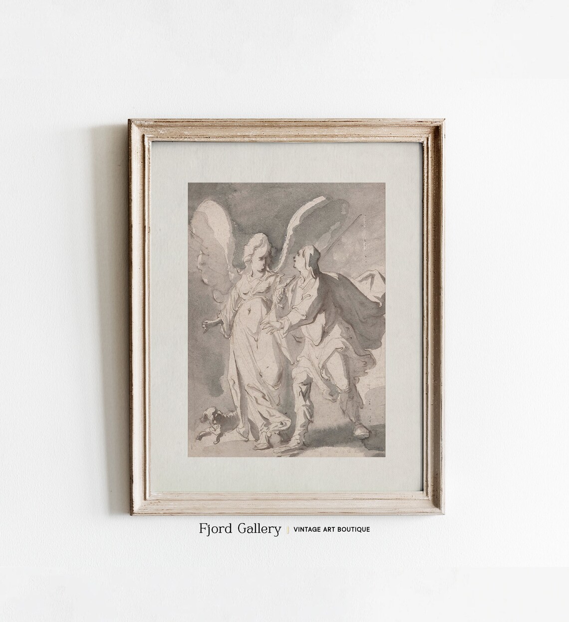 Printable Angel Pencil Drawn Sketch Art Antique Gothic Wall Decor ...