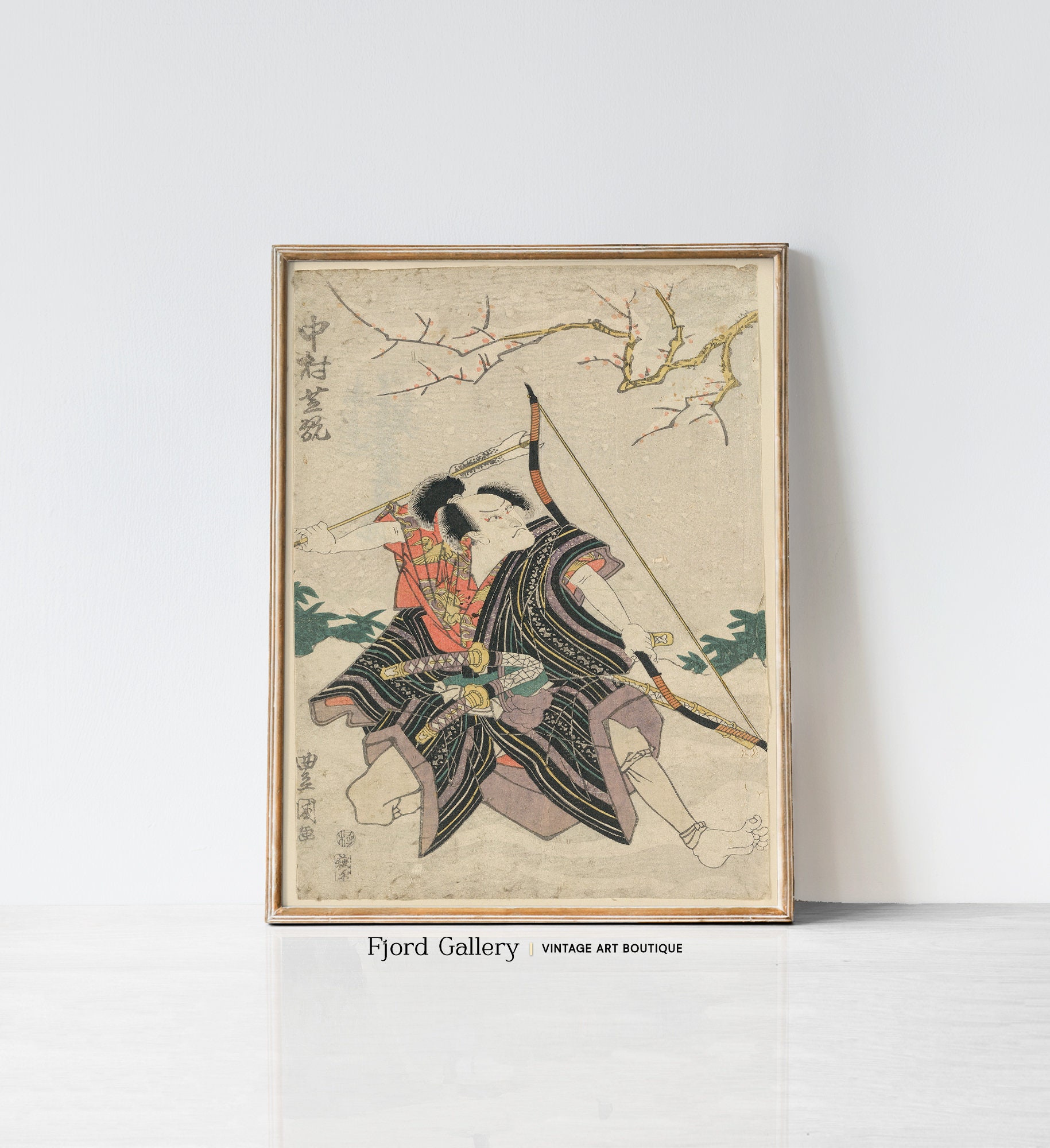 Ancient Japanese Ninja Painting