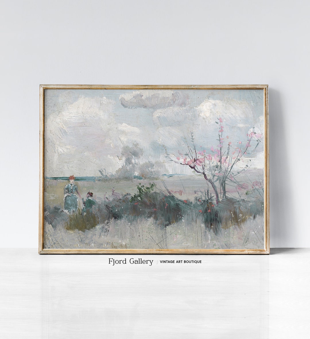 Printable Autumn White Colors Painting Landscape Wall Art Pink - Etsy