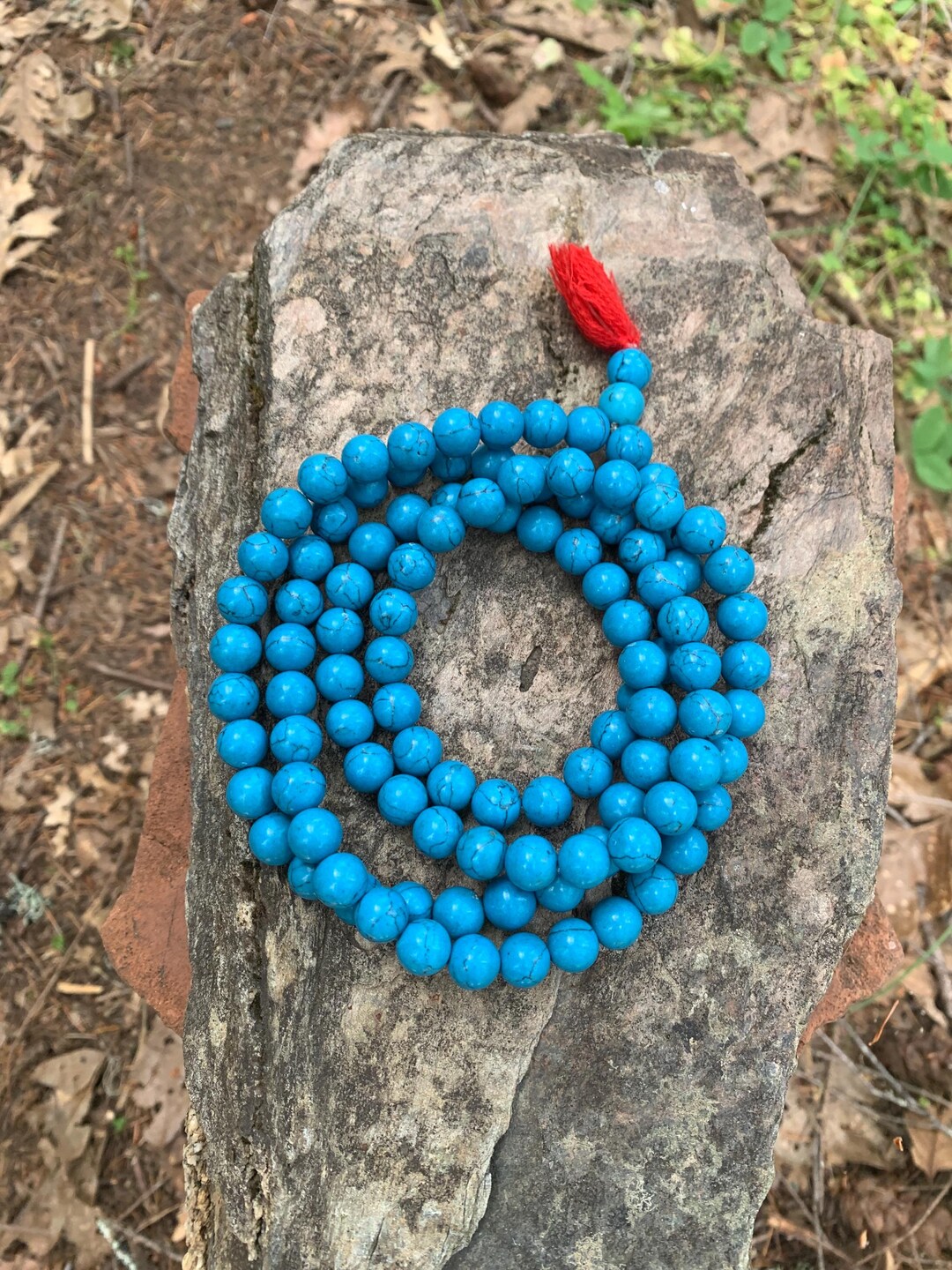 108 Himalayan Turquoise Japa Mala Necklace - Handmade in Nepal - Etsy