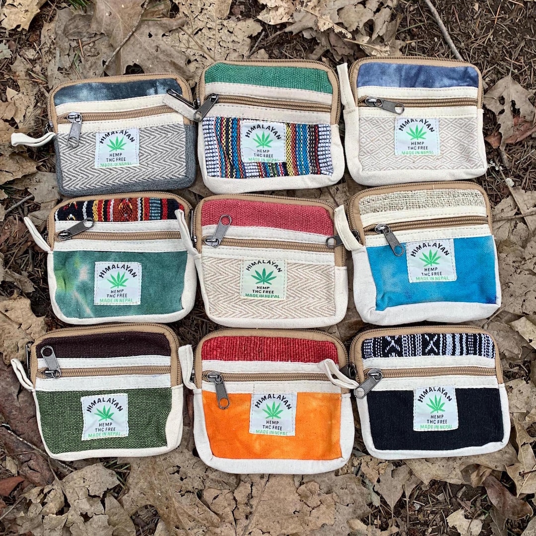 Hemp Wallet, Coin Purse - Handmade From the Nepal Himalayas, Unique ...