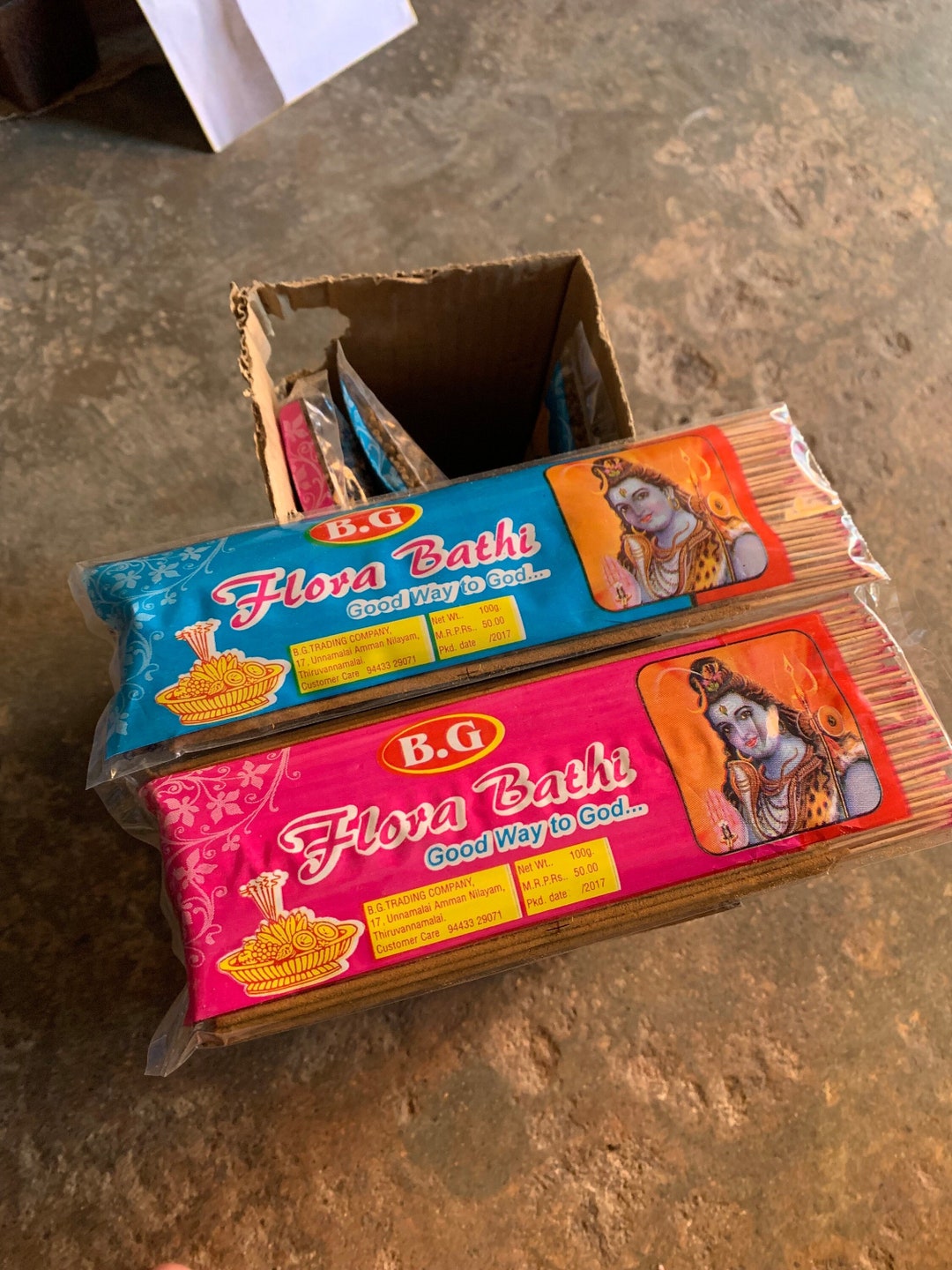 BG Flora Bathi Incense From India BG Pooja Store, 20 Grams, Fresh ...