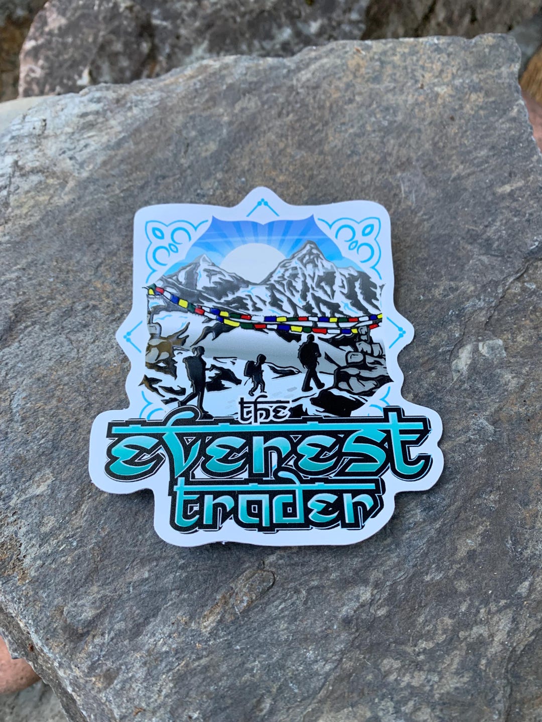 The Everest Trader Logo Sticker - Nepal Himalaya Trekking Sticker - Etsy