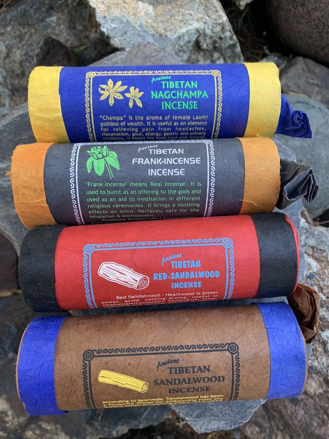 Tibet Nepal Incense Collection Handmade in the Kathmandu Valley Nag ...