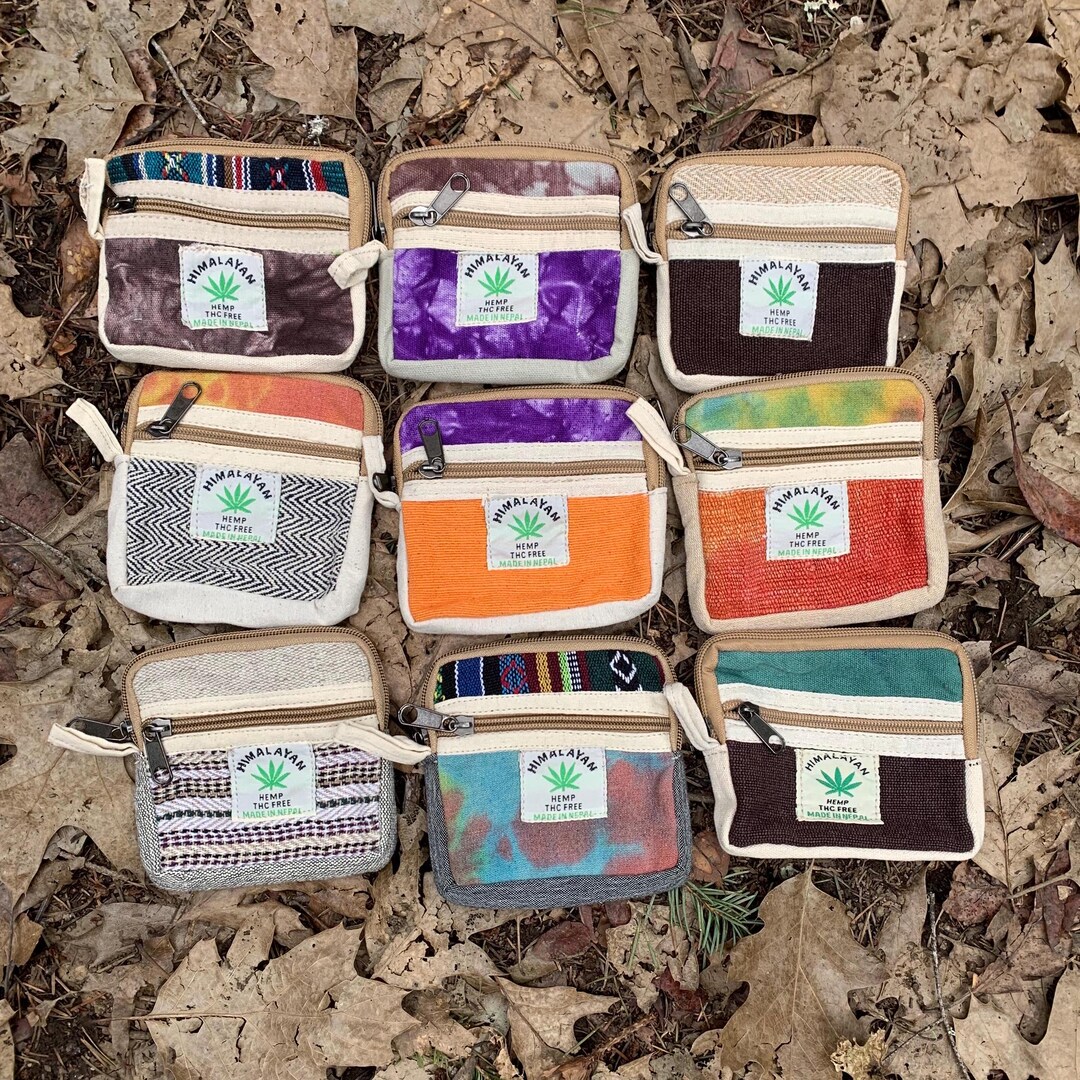 Hemp Wallet, Card Holder, Coin Purse Handmade in the Nepal Himalayas ...
