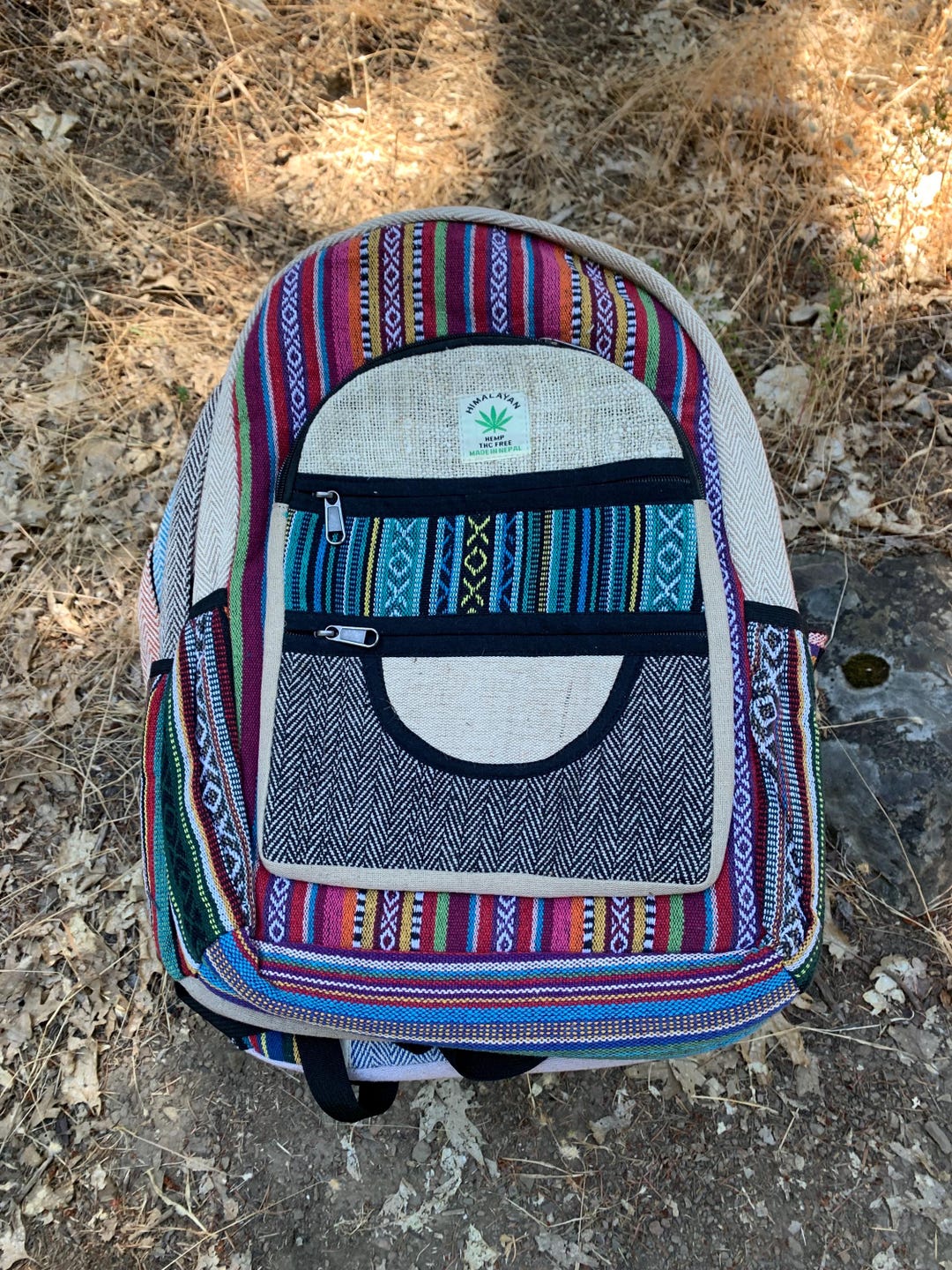 Large Hemp Backpacks Handmade in the Nepal Himalayas, Many Styles ...