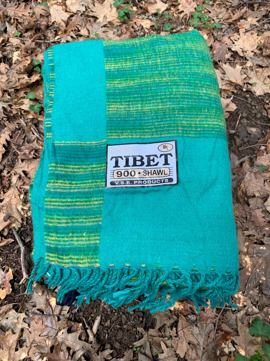 Himalaya Tibetan Yak Wool Blanket Gift Soft Warm Handmade Wool Teal ...
