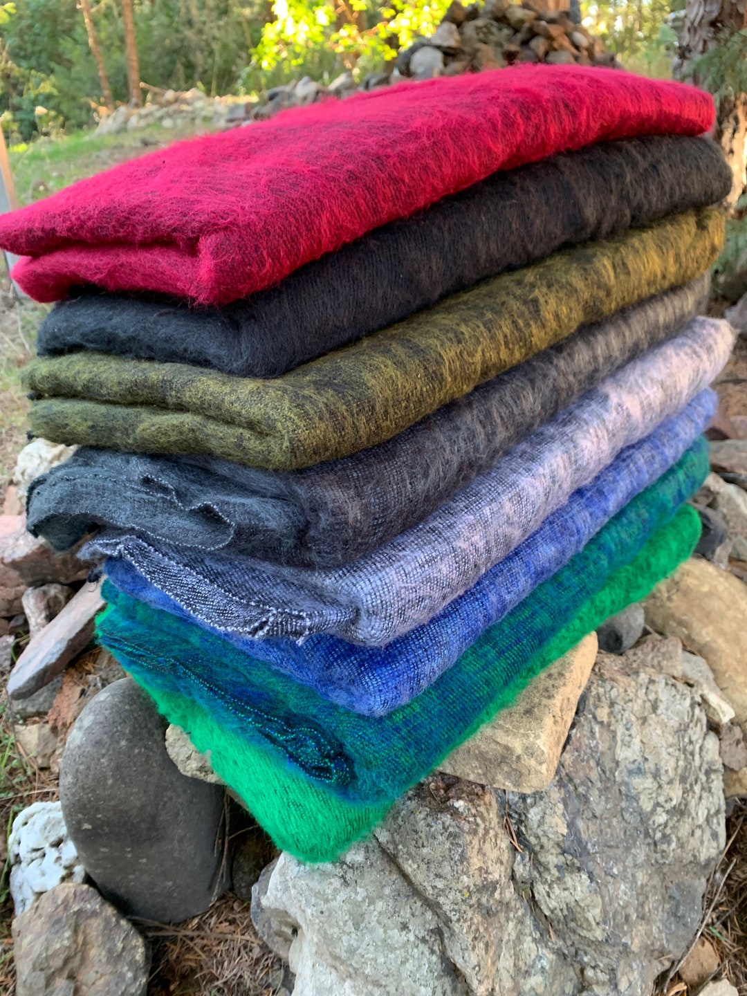 XL Himalayan Yak Wool Blanket 4x8 Ft - Soft Warm Lightweight Handmade ...
