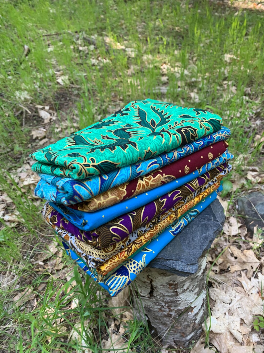 Traditional Balinese Lotus Sarong Batik, Made in Indonesia, Bali Fabric ...