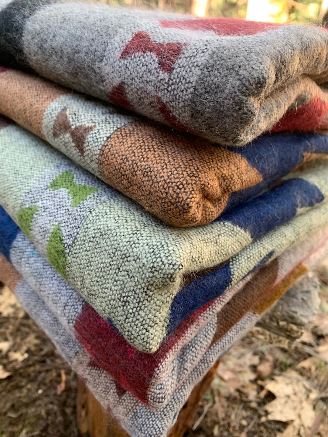 Himalaya Yak Wool Scarf,blanket, Shawl, Modern Tribal Design, Handmade ...