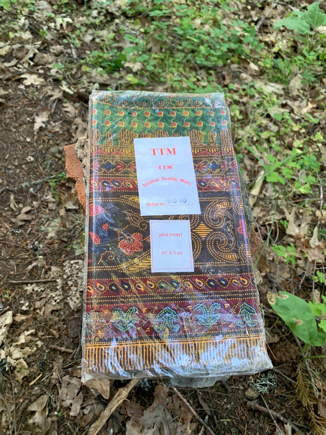 Traditional Java Indonesia Lotus Flower Batik Fabric, Trishul Textiles ...