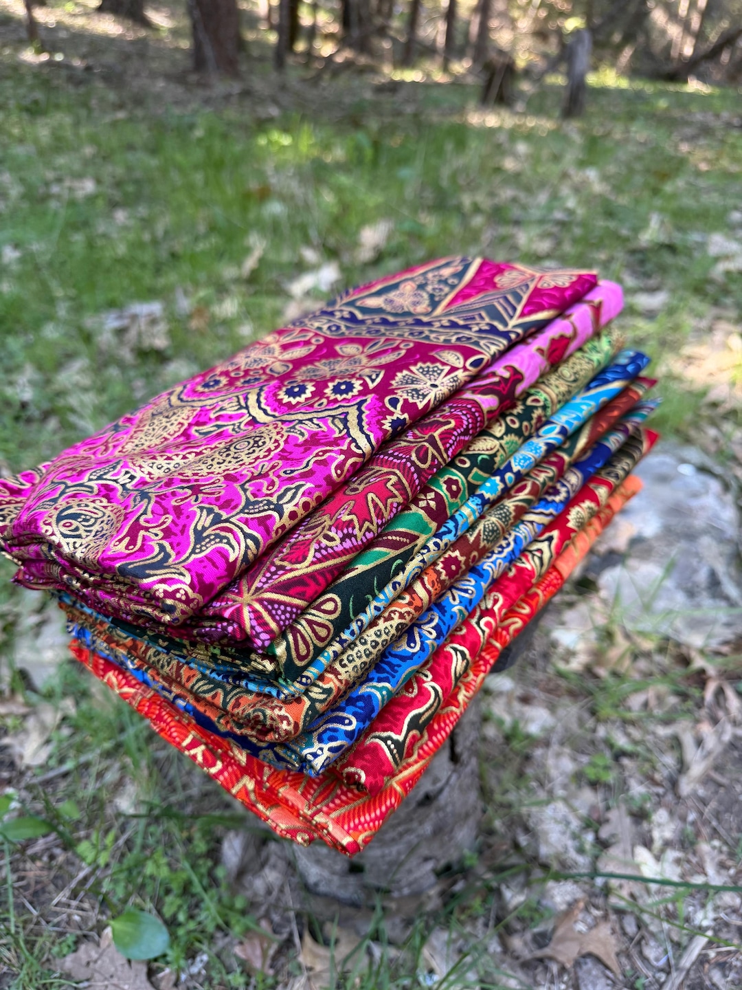 Traditional Balinese Lotus Sarong Batik, Made in Indonesia, Bali Fabric ...