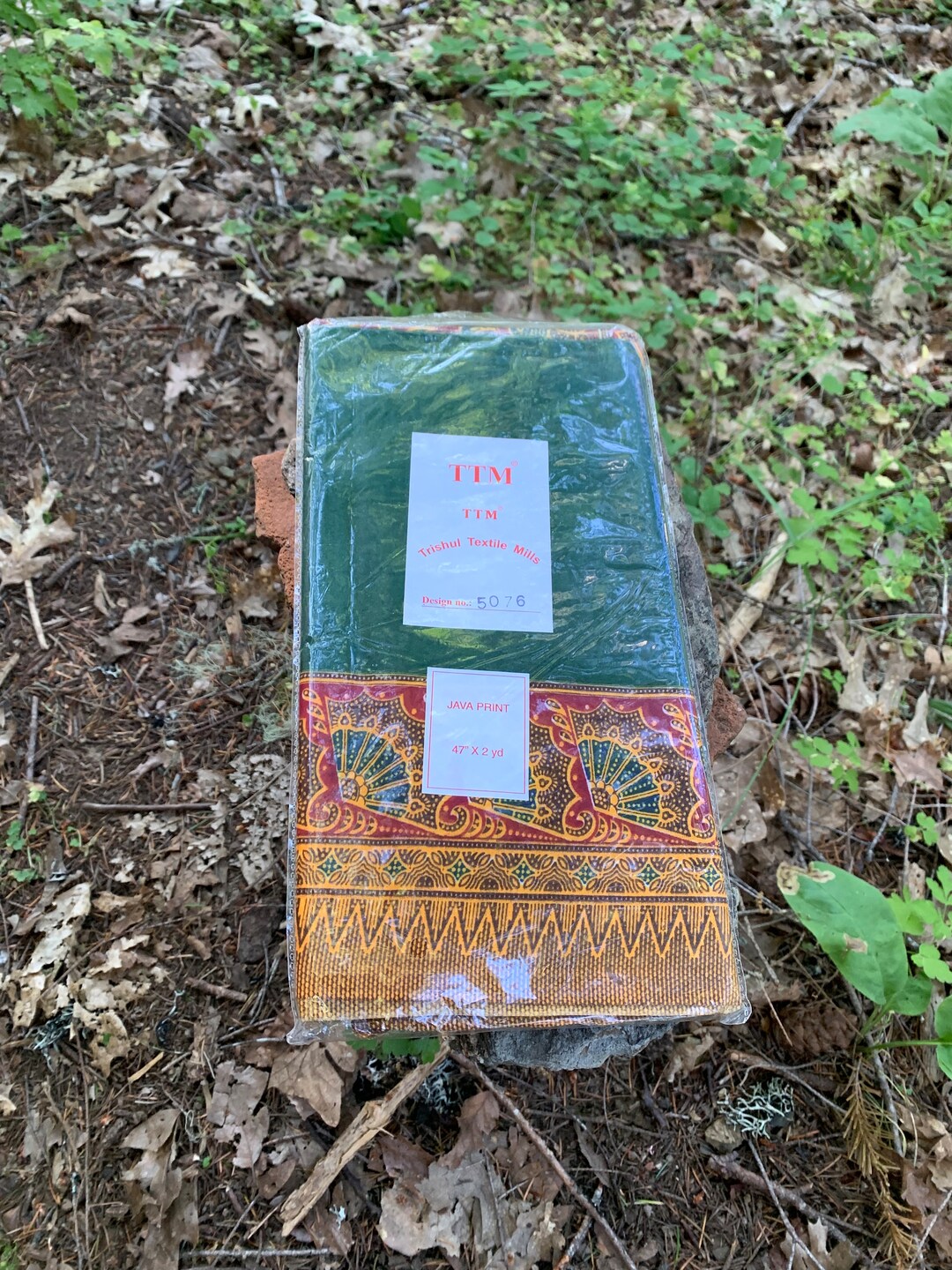 Traditional Java Indonesia Lotus Flower Batik Fabric, Trishul Textiles ...