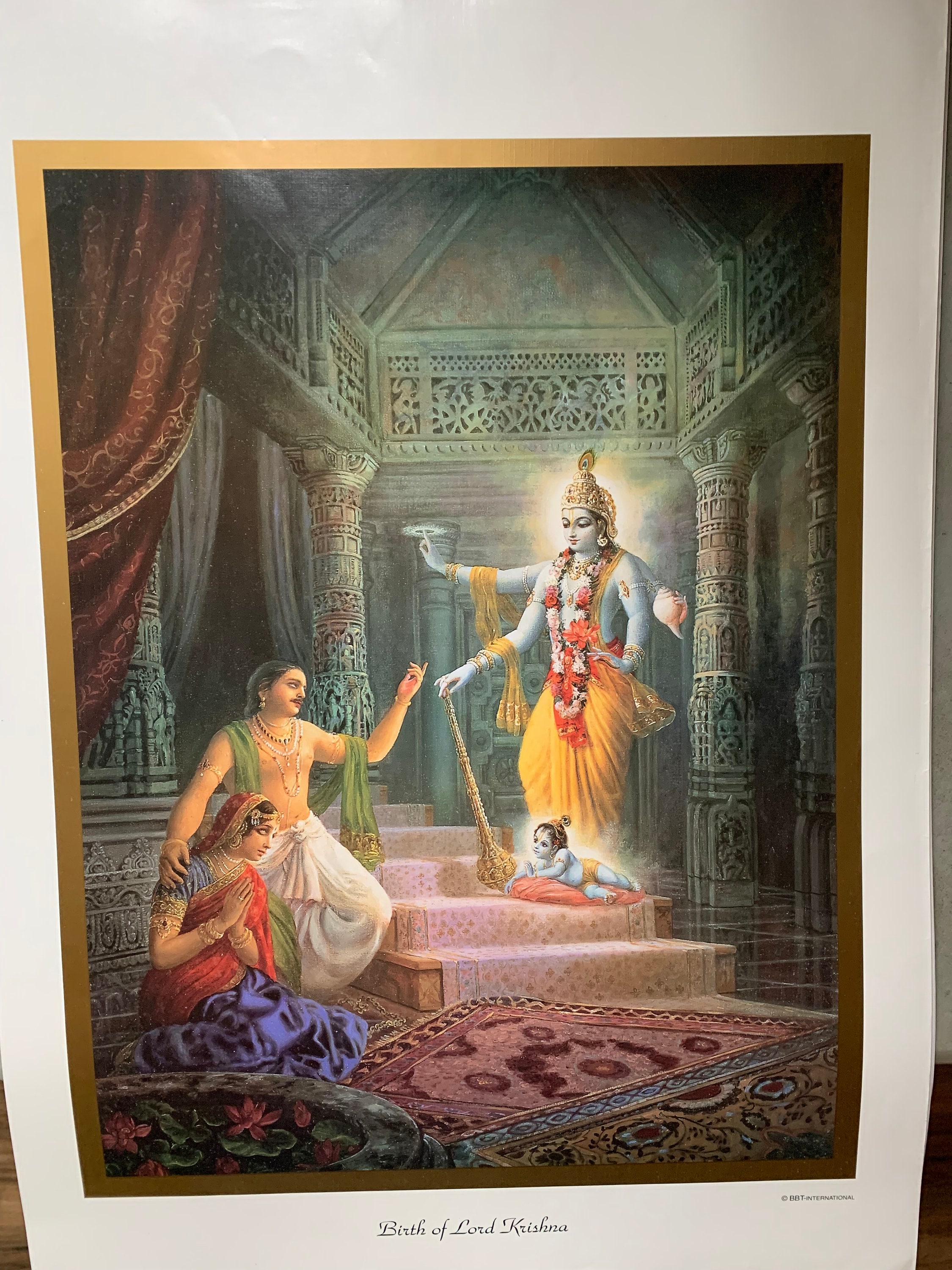 Birth of Lord Krishna ISKCON Krishna Art High Quality - Etsy