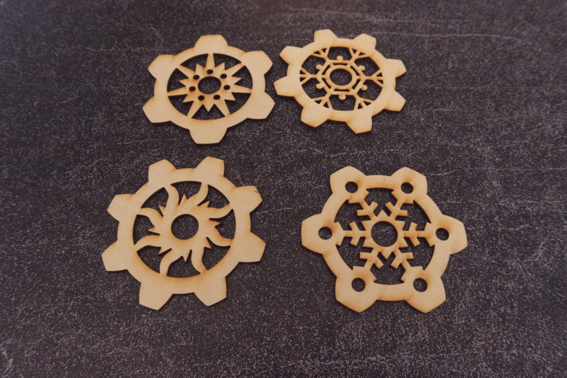 Summer/winter Cogs & Gears Digital Stencil Template SVG DXF Vector ...