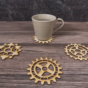 Premium Cogs & Gears Digital Stencil Template SVG DXF Vector Files ...