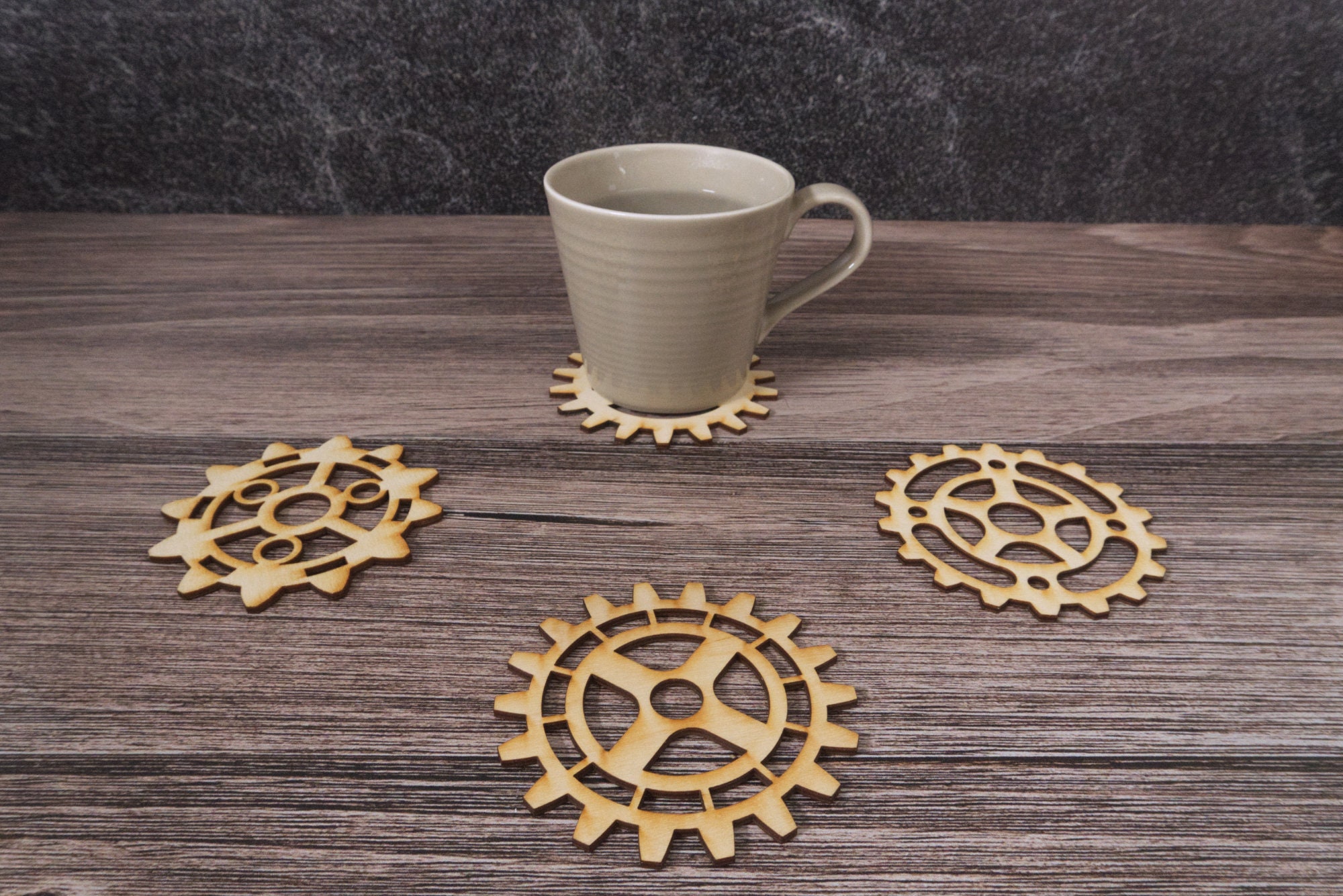 Premium Cogs & Gears Digital Stencil Template SVG DXF Vector Files ...