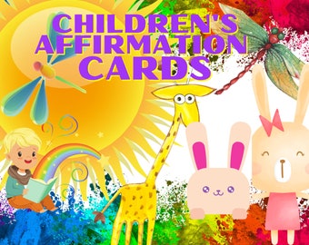16 Printable Children's Affirmation Cards With Vibrant Animals and ...