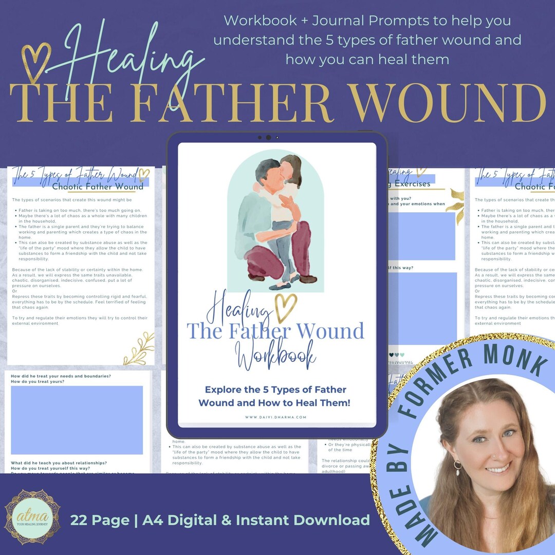 Father Wound Healing Workbook: Inner Child Therapy, Shadow Work (PDF ...