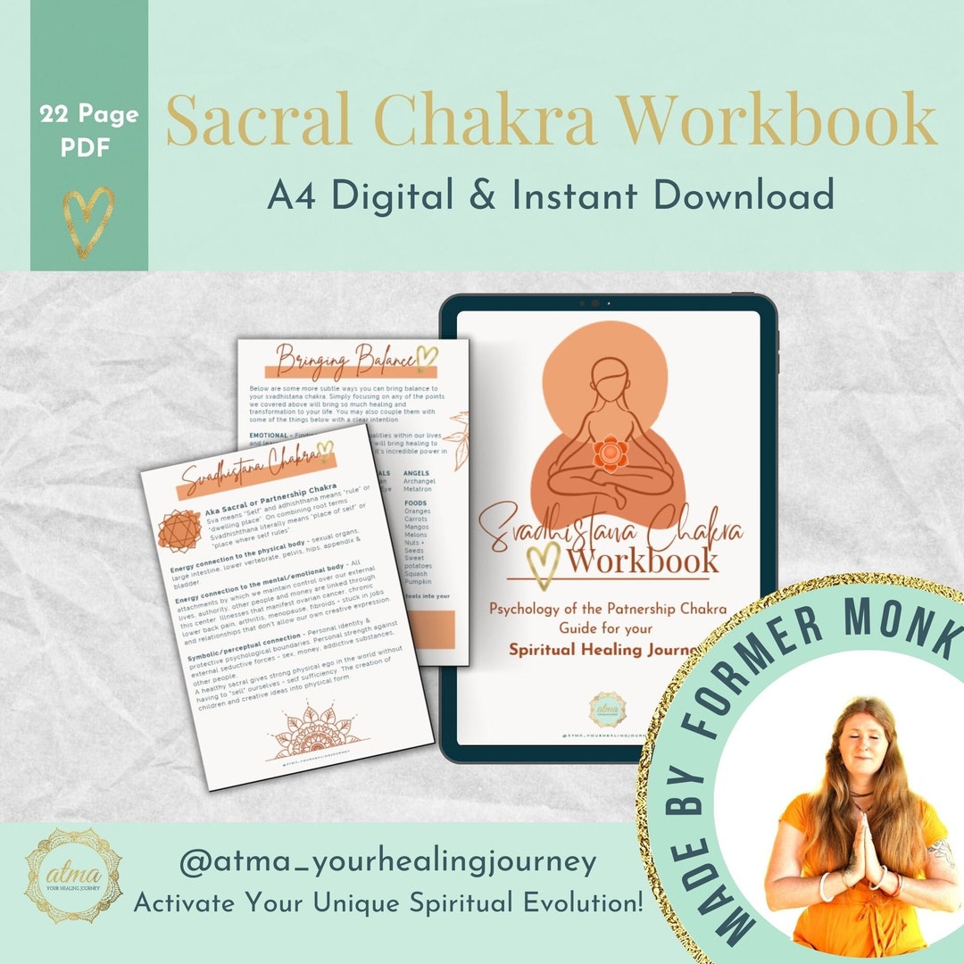 Chakra Workbook | Chakra Guide Printable | Chakra Healing Workbook ...
