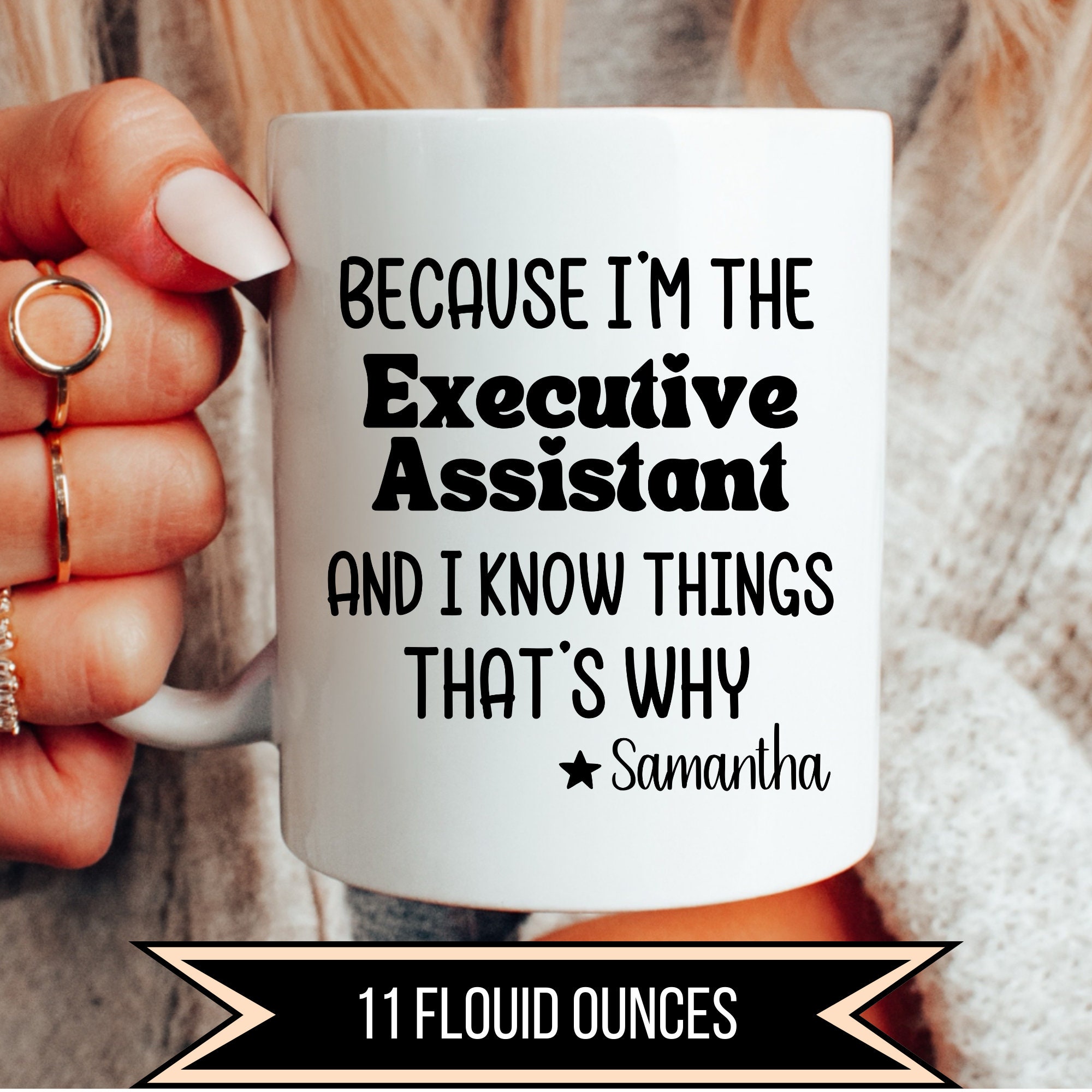 Executive Assistant Mug, Office Desk Decor, Program Initiator, Payroll ...