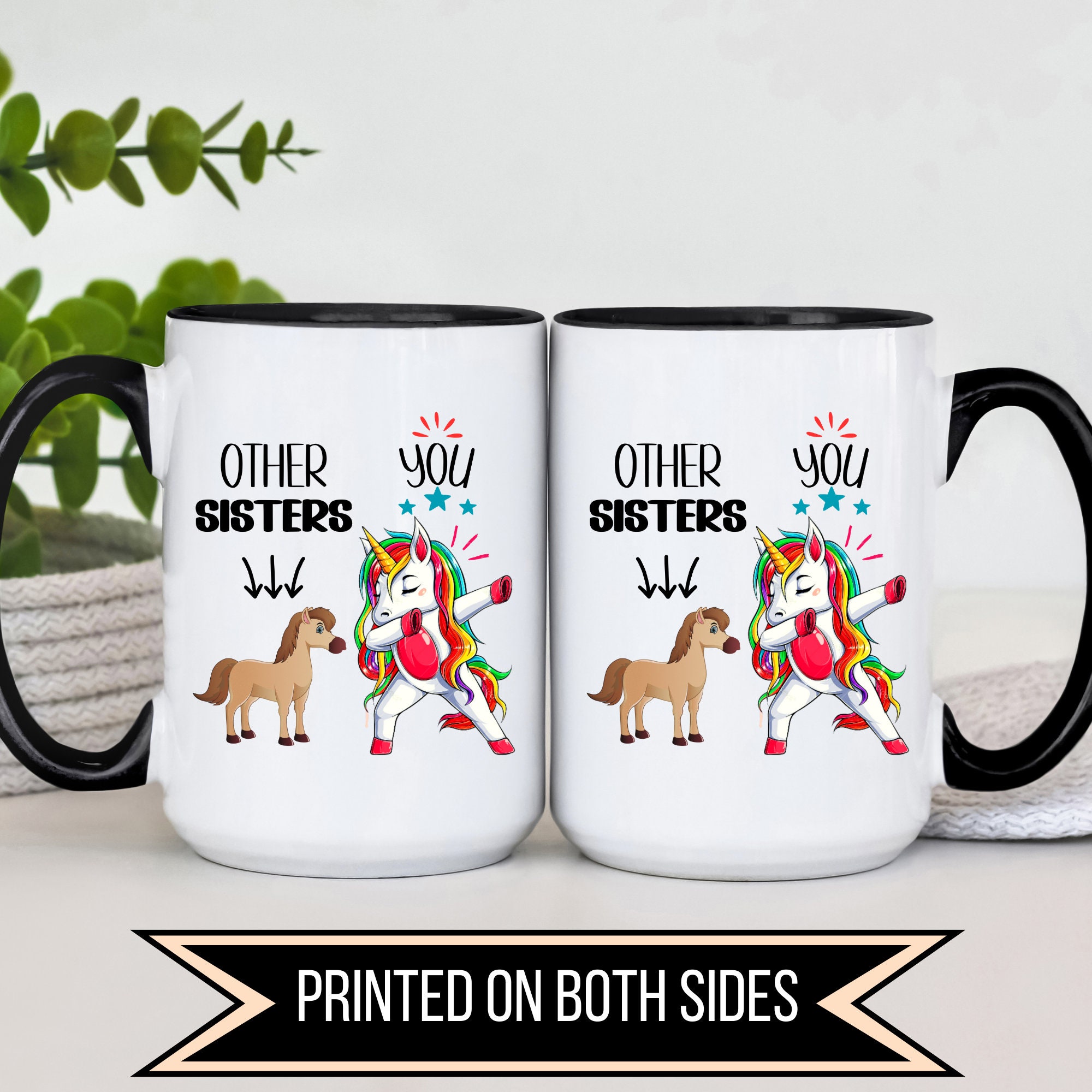Unique Sister Mug, Special Sister Unicorn Mug, One-of-a-kind Gift for ...