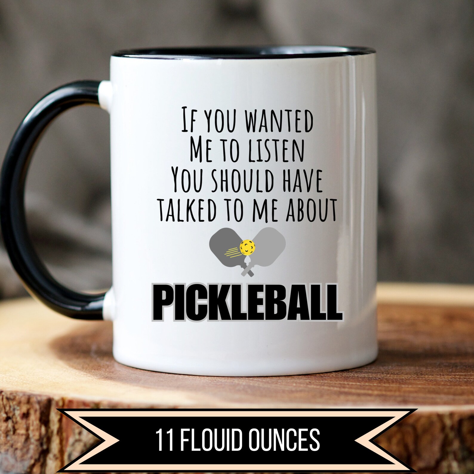 Pickleball Mug, Unique Pickleball Mug With Funny Quote: the Perfect ...