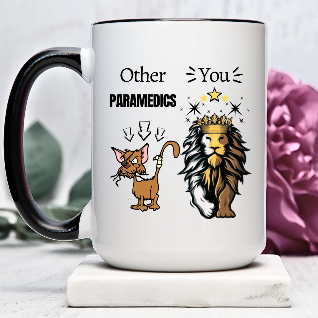 Unique Paramedic Mug, Witty Paramedic Mug: From Sick Cat to Majestic ...