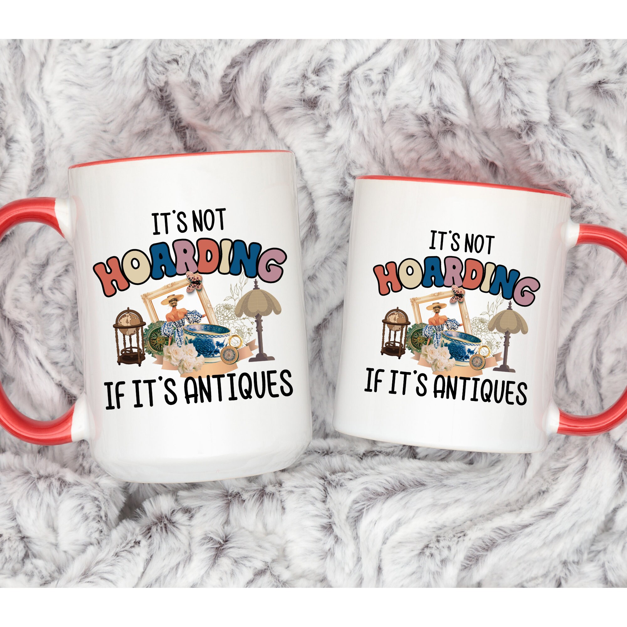 Unique Funny Antique Collector Mug, Rustic Decor Lover Cup With ...