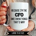CFO Mug for Chief Finance Officer, Business Money Management Grad ...