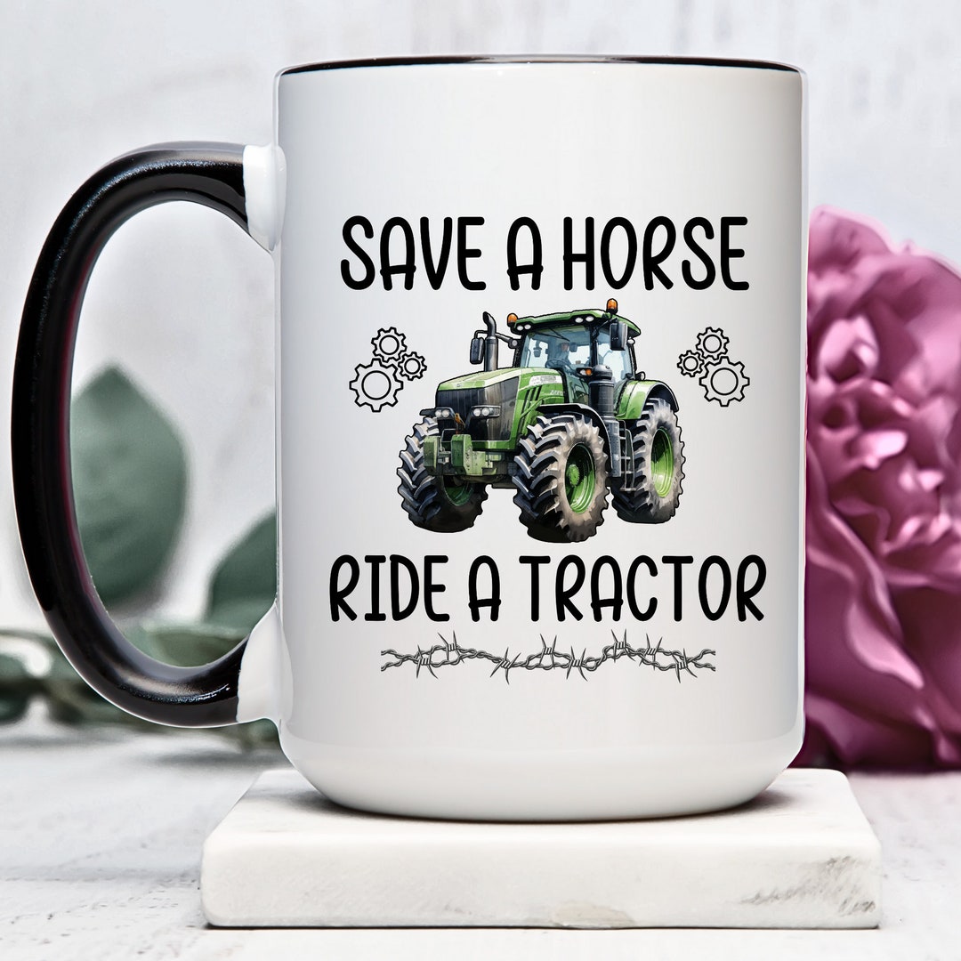 Farmer Mug, Farm Wife Kitchen, Agriculture Heavy Equipment Mug, Country ...