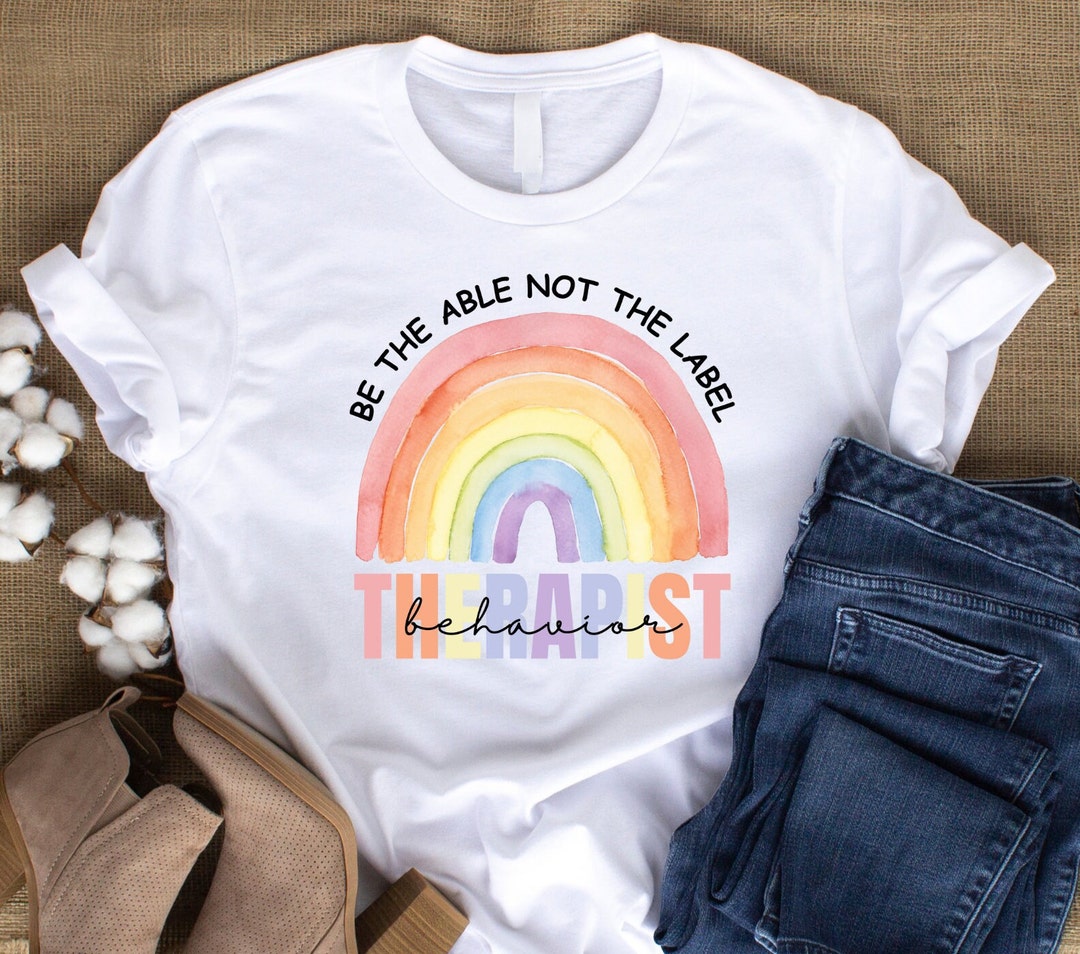 Rainbow RBT, Registered Behavior Technician, ABA Therapist T-shirt ...