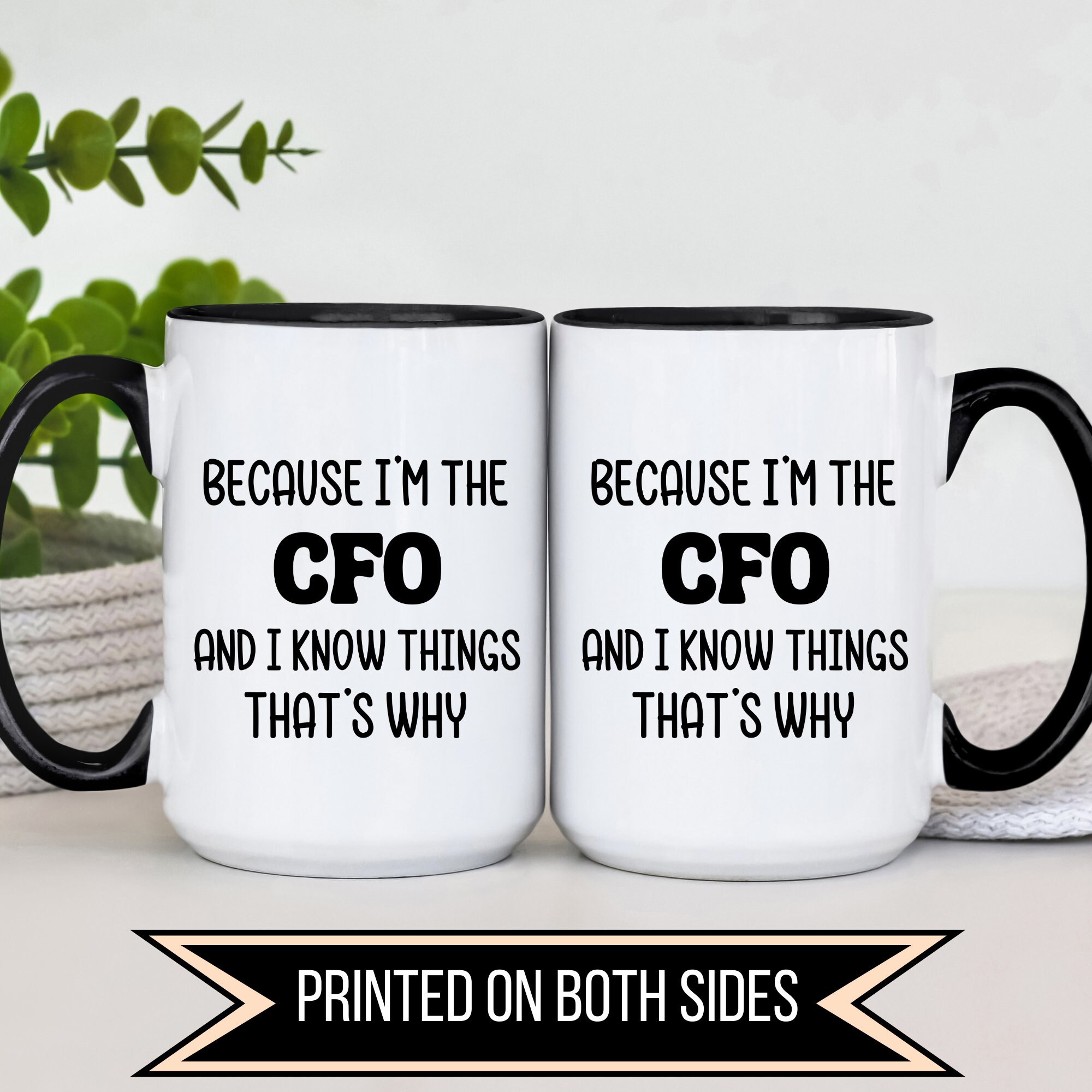 CFO Mug for Chief Finance Officer, Business Money Management Grad ...