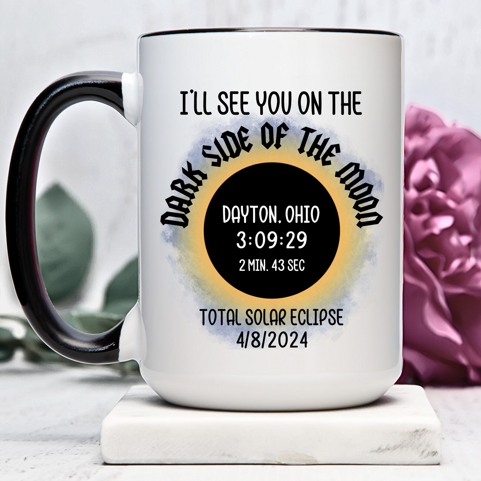2024 Solar Eclipse Mug Personalized With Your City & Totality Time, the ...