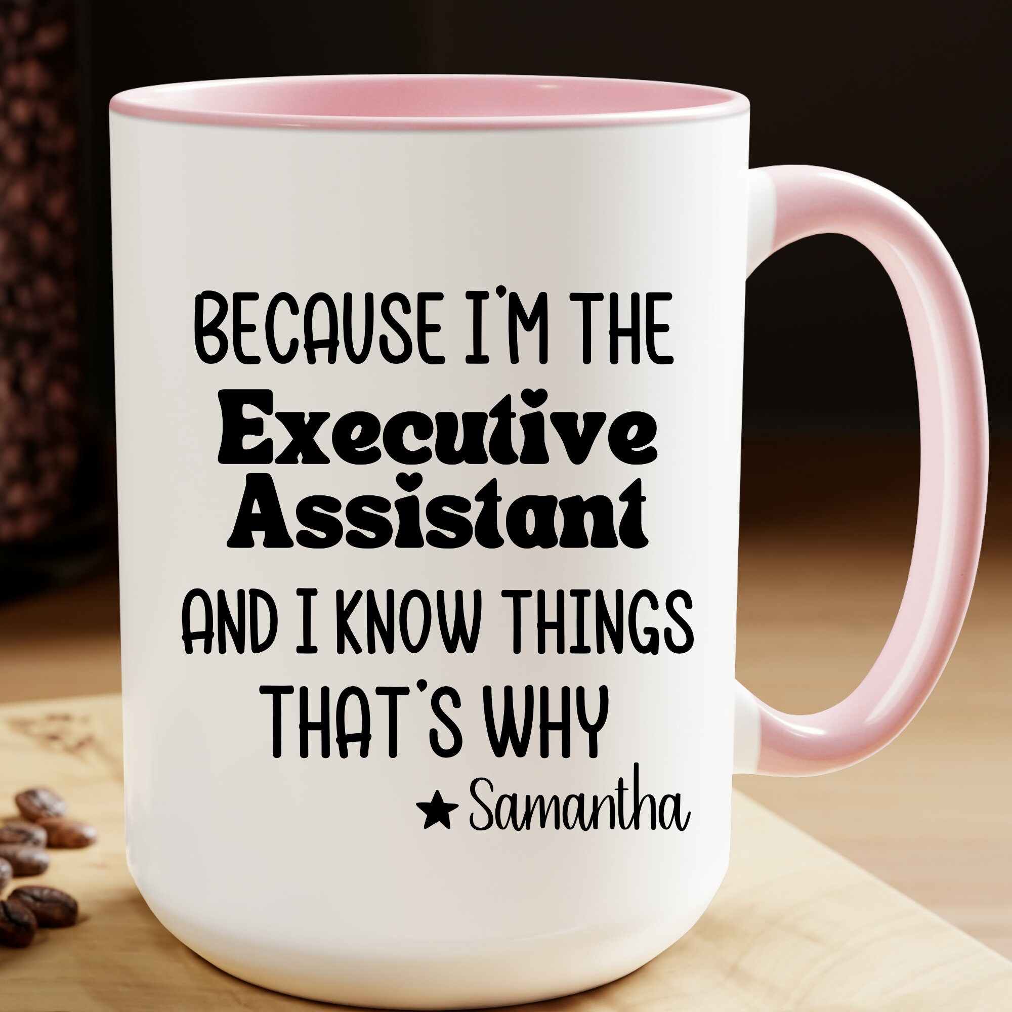 Executive Assistant Mug, Office Desk Decor, Program Initiator, Payroll ...