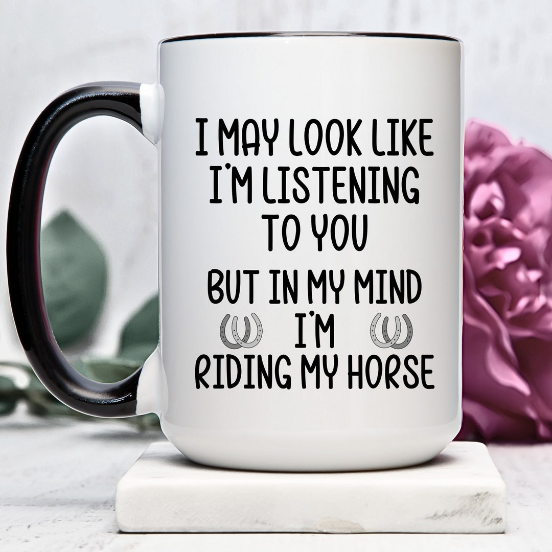 Horse Riders Coffee Mug, Cowgirl Gear, Horseback Riding Cup, Stable ...