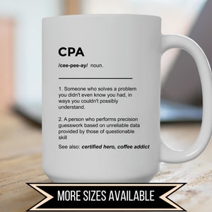 Accountant Mug, Hilarious CPA Definition Mug: Funny Gift for ...