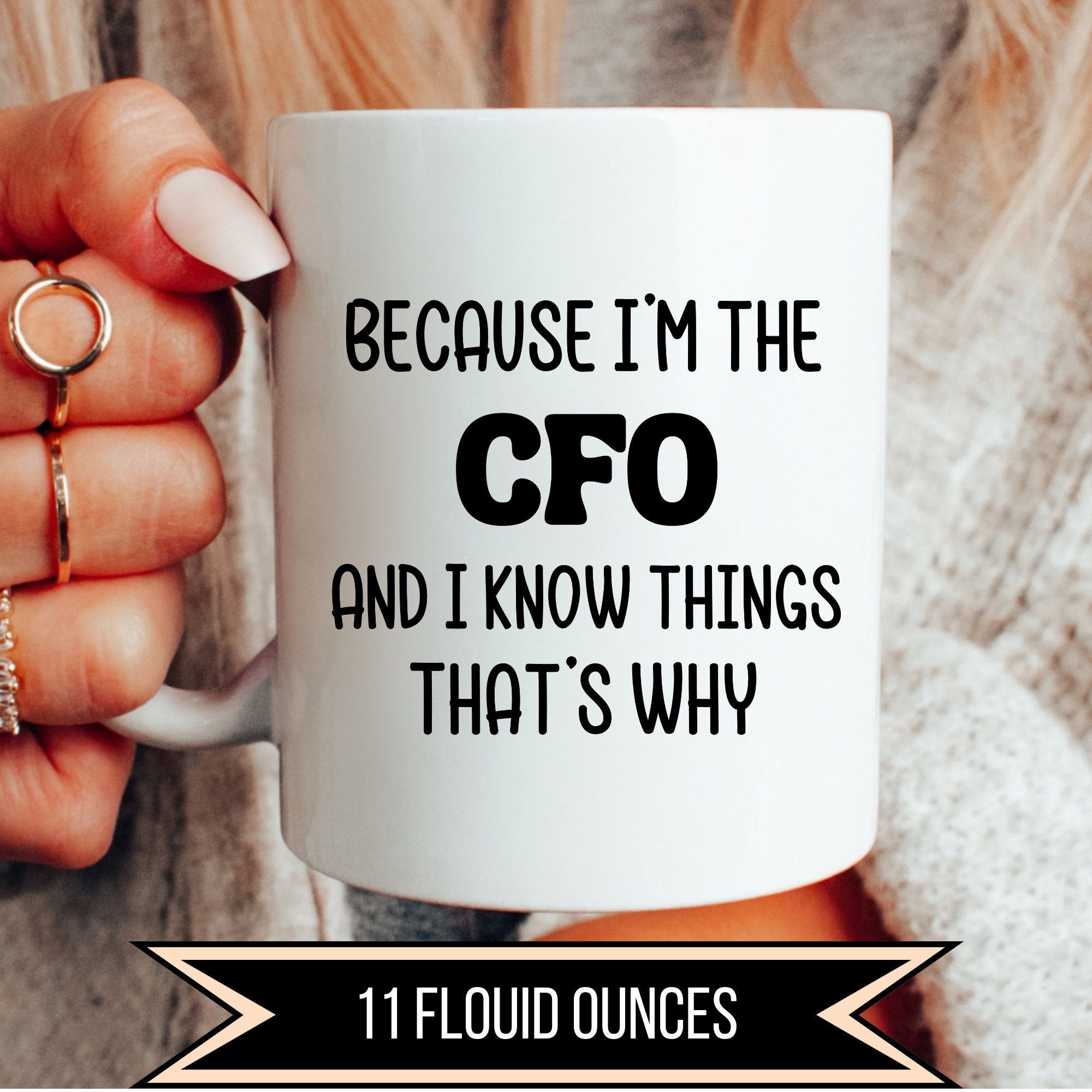 CFO Mug for Chief Finance Officer, Business Money Management Grad ...